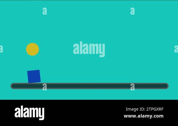 Simple 2d Animation Of Objects Of Different Shapes That Touch And Interact With Each Other 1422