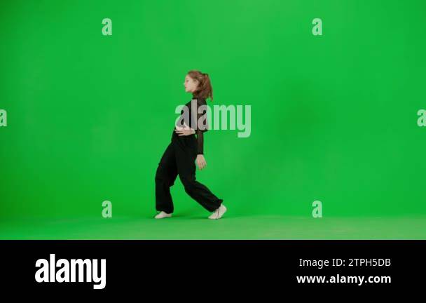 Modern choreography and dance style creative concept. Portrait of ...