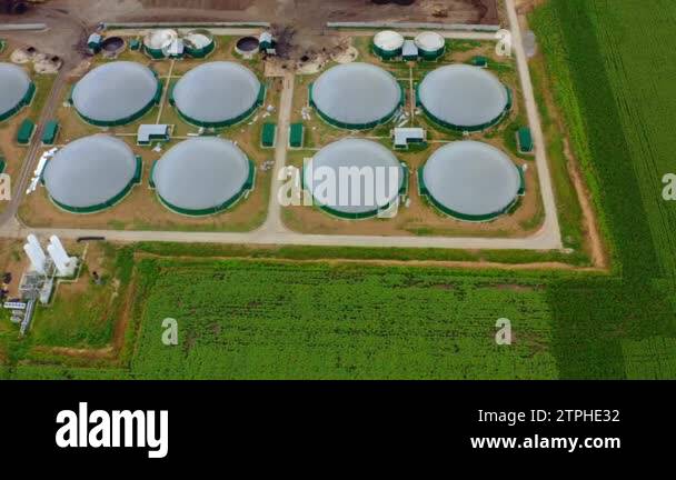 Storage tanks for biogas green energy Stock Videos & Footage - HD and ...