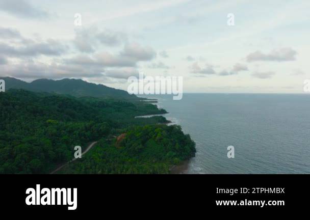 The coast of Balabac Island. Tropical island with rainforest and jungle ...