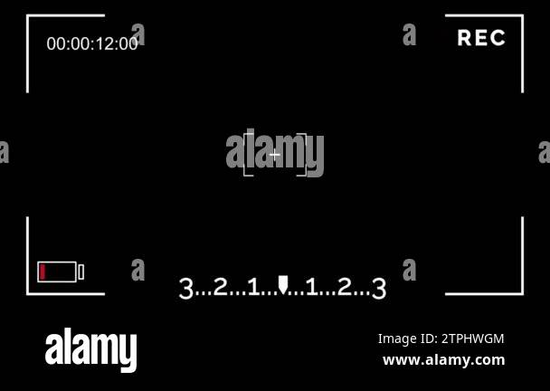 Camera Recording Screen Overlay with Alpha Channel - DSLR Camera Frame ...
