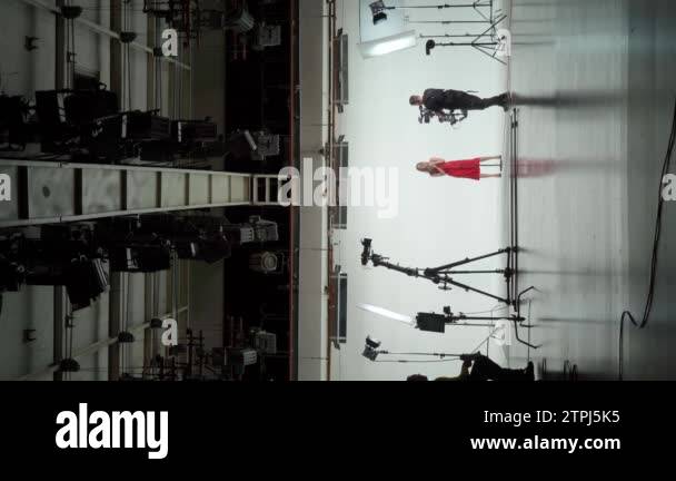 Music Clip Studio Set: Shooting Hip Hop Video Dance Scene with Three ...