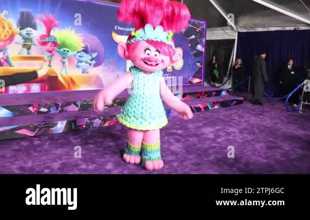 Queen Poppy at the Los Angeles premiere of 'Trolls Band Together' held ...