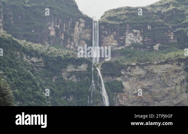 Gocta Cataracts, Catarata del Gocta, are perennial waterfalls with two ...