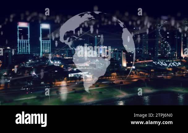 Smart city IOT internet of thing ICT digital technology futuristic ...