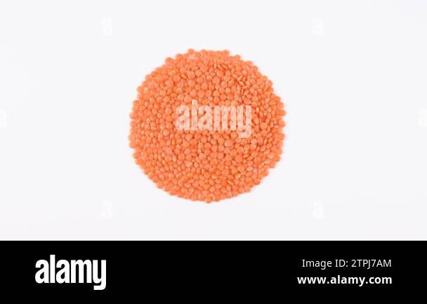 Red lentils isolated on white Stock Videos & Footage - HD and 4K Video ...