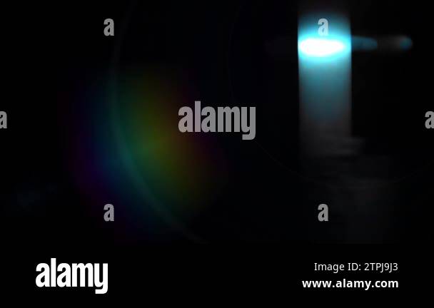 lens flare effect in space Stock Video Footage - Alamy