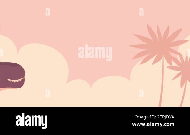 Big dinosaur tyrannosaurus rex of the Jurassic period. Two predators on ...