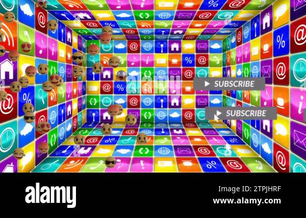 Animation media icons social text Stock Videos & Footage - HD and 4K ...
