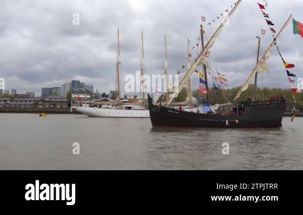Tall ships on the river Stock Videos & Footage - HD and 4K Video Clips ...