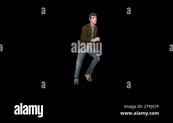 Animation on the theme of a human figure, image, fashion and style. You ...