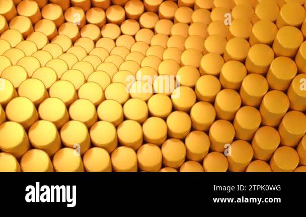 Cylinders Formed A Wave. Abstract background, 2 in 1, loop (301-600 ...