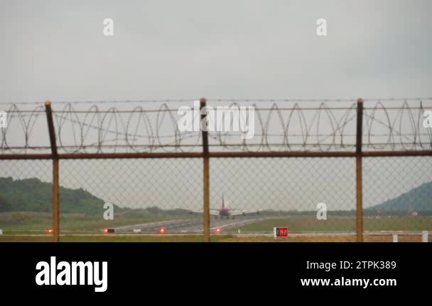 Jumbo jet, wide body double deck aircraft with unrecognizable livery ...
