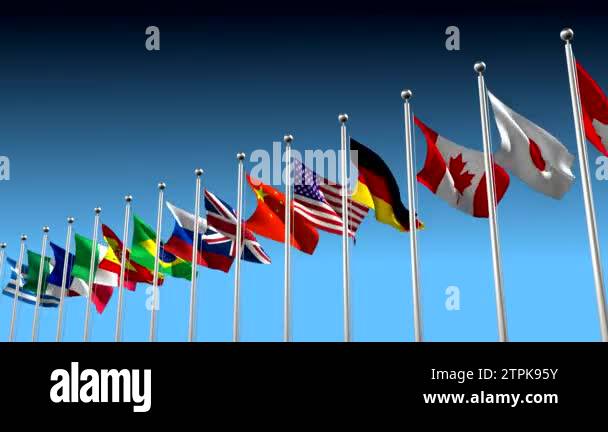 Flags blowing in the wind Stock Videos & Footage - HD and 4K Video ...