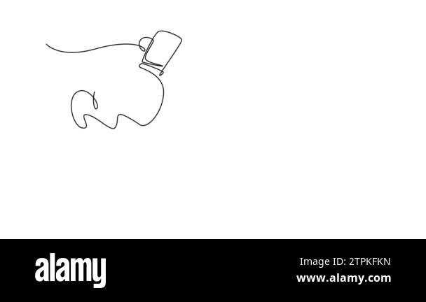 Line drawing hand throwing Stock Videos & Footage - HD and 4K Video ...