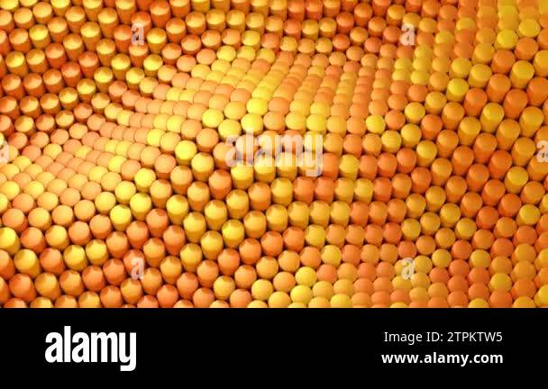 Cylinders Formed A Wave. Abstract background, 2 in 1, loop, created in ...