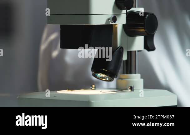 Examination of blood drop under microscope, analysis for viruses, AIDS ...