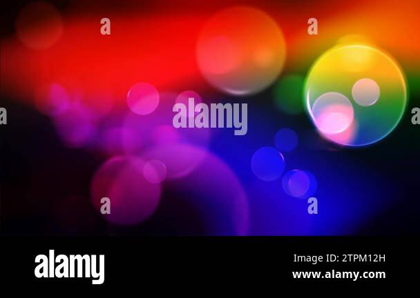 Colorful Circles Video Background Loop . Glassy circular shapes perform ...