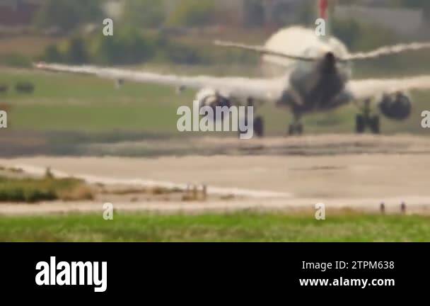 Heat haze and atmosphere distortion caused by heat wave during hot ...