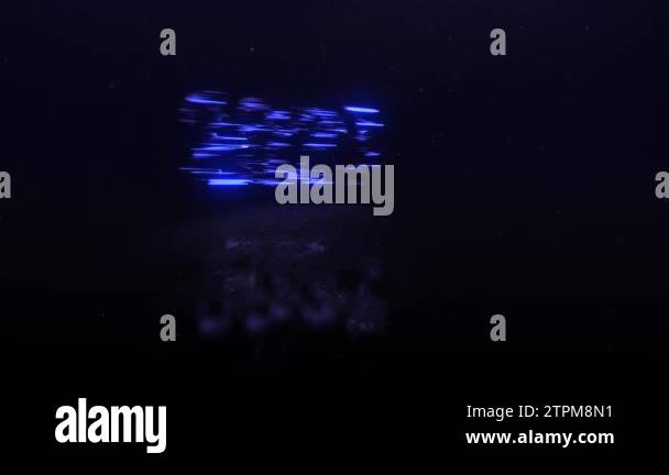 2023-2024. New Year concept animation. Camera movement around the years ...
