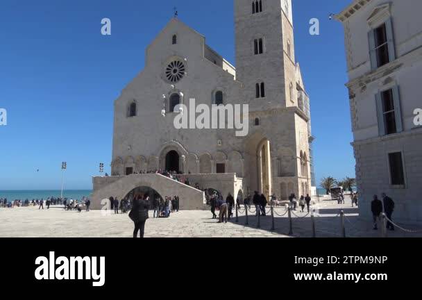 Italy, Puglia, Cathedral of Trani, a messenger monument of a UNESCO ...