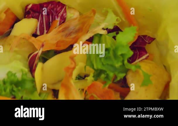 Composting of kitchen fruits and vegetables as banana peel, orange and ...