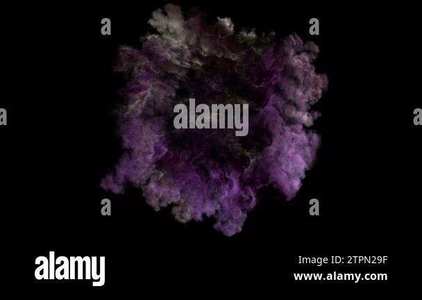 Color 3D smoke explosion shockwave effect and divergent wave isolated ...