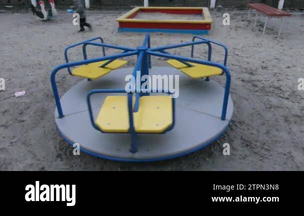 Spinning carousel simple children's carousel spinning around composite ...