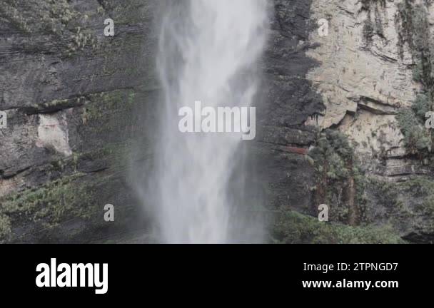 Gocta Cataracts, Catarata del Gocta, are perennial waterfalls with two ...