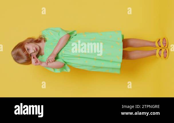 Need some more, please give me. Blonde child girl kid showing a little ...