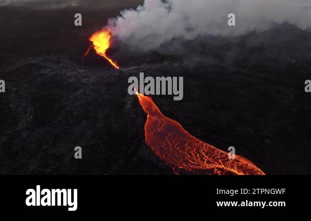 Geological Phenomenon: A Captivating Landscape Depicting the Eruption ...