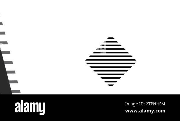 Busy black, blue and white geometric shape background video template ...