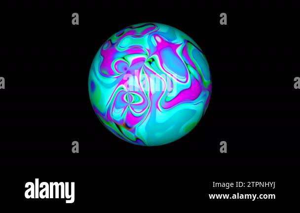 Sphere liquid psychedelic surface abstract Stock Videos & Footage - HD ...
