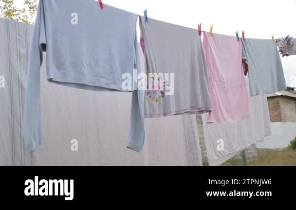 Hanging clothes line Stock Videos & Footage - HD and 4K Video Clips - Alamy