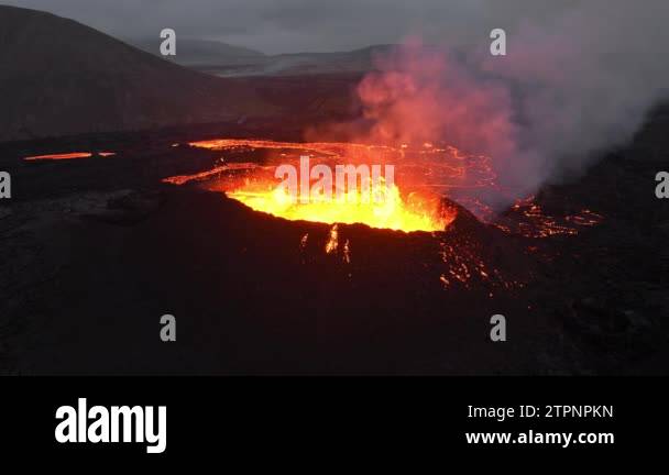Geological Phenomenon: A Captivating Landscape Depicting the Eruption ...