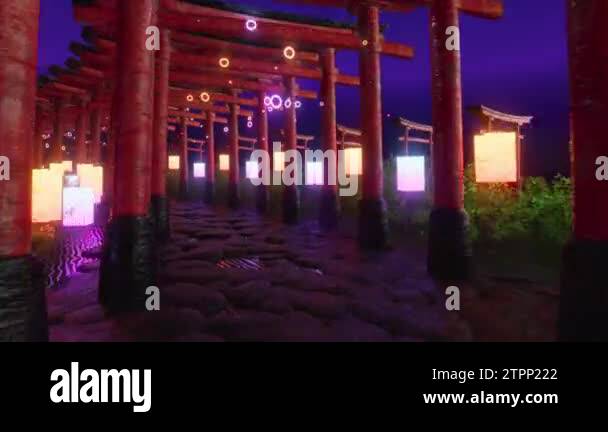 Japanese temple lantern lit Stock Videos & Footage - HD and 4K Video ...