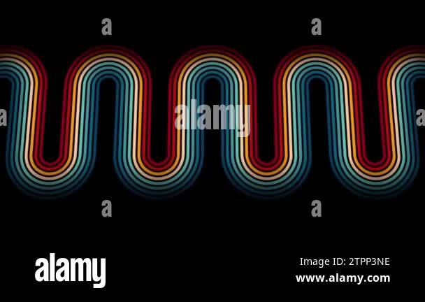 Vintage Striped Backgrounds, Loop Samples, Retro Colors from the 1970s ...