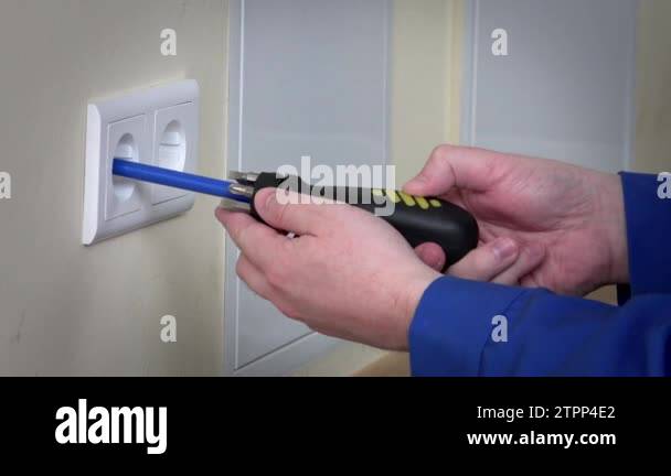 Electrician fixing sockets wall Stock Videos & Footage - HD and 4K ...