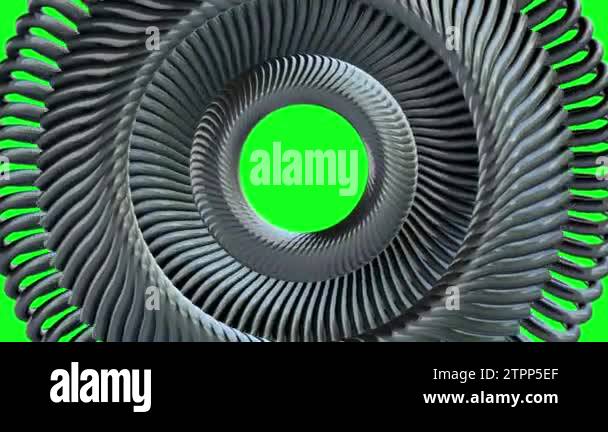 Fluid moving rotating golden metal chain eye circles seamless loop ...