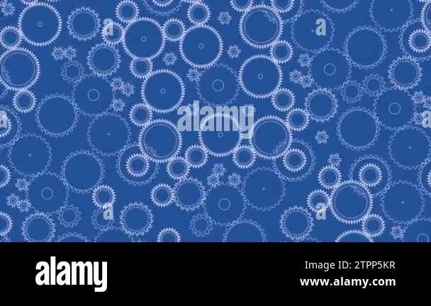 Gear cogs rotating system gearbox blueprint mechanism 4K Stock Video ...