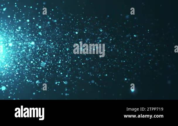 Dynamic wave of glowing particles. Digital technology background ...