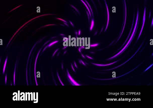 A swirling spiral of glowing neon colored light beams. Full HD and looping vibrant motion ...