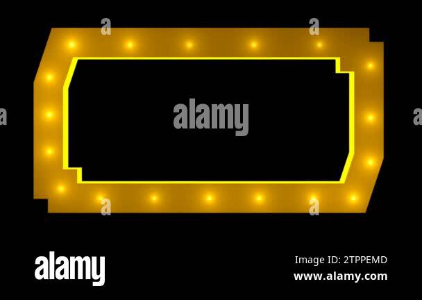 Light blinking border frame Stock Video Footage - Alamy