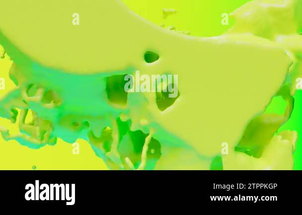 organic shapes. Morphing colorful blobs, Abstract 3d background. Liquid ...