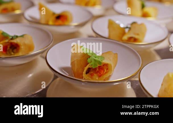 canape with luscious yellow cream a delectable fusion of flavor and ...