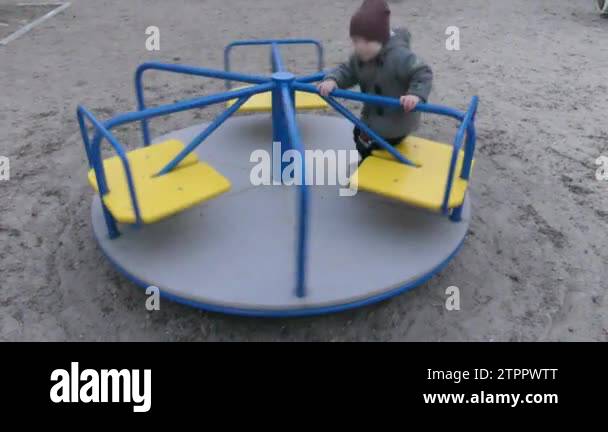 Spinning carousel simple children's carousel spinning around composite ...