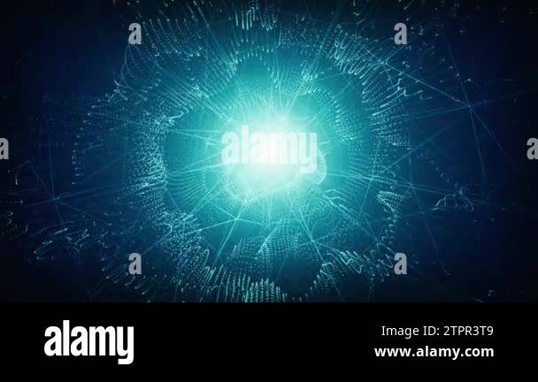 Movement of energy (mysterious background). Esoterica. 3D animation.Intro template for captions ...