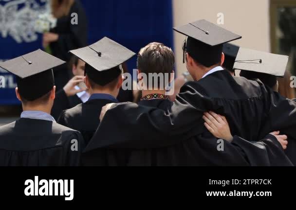 Friends hug graduation university Stock Videos & Footage - HD and 4K ...