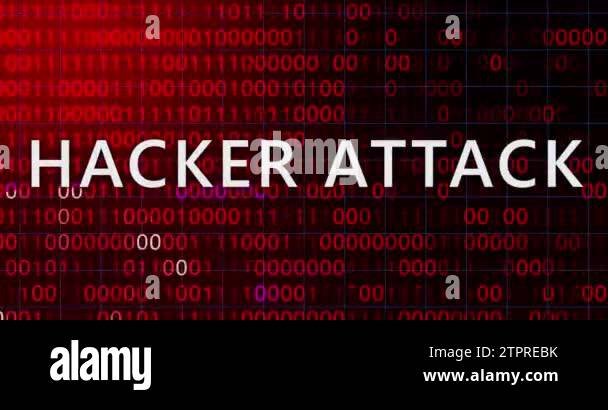Hacker attack system hacked computer glitch virus inter system hacking concept animation in 4K ...