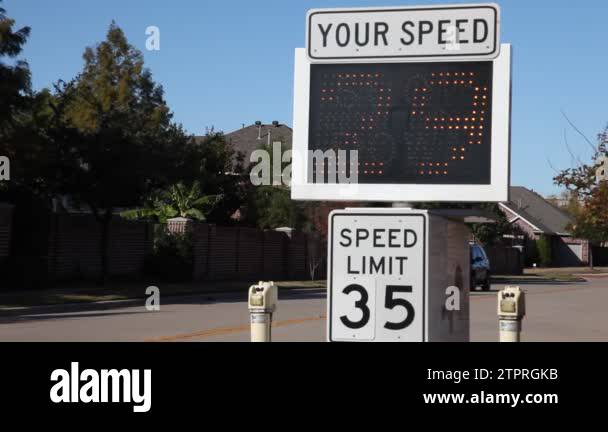 Speeding warning sign Stock Videos & Footage - HD and 4K Video Clips ...